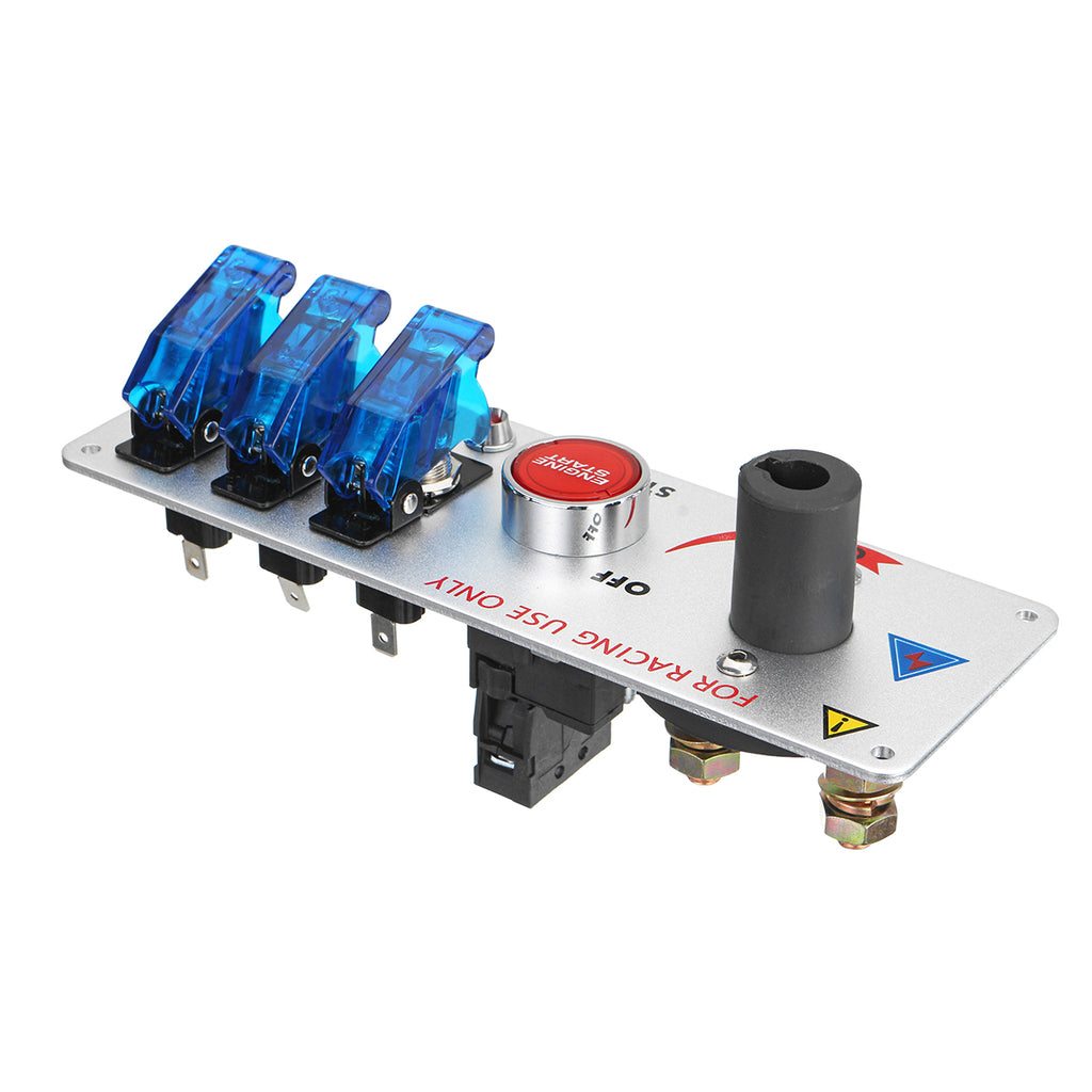 12V Auto LED Toggle Ignition Switch Panel Racing Vehicle Engine Start ...