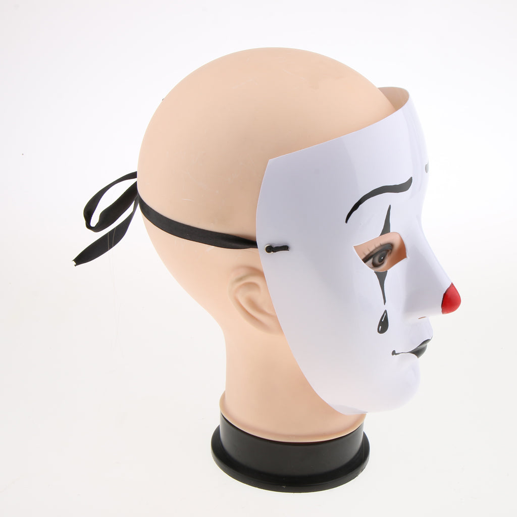 Funny Festival Party Favors Costume Full Face Plastic Mask Clown Costu ...