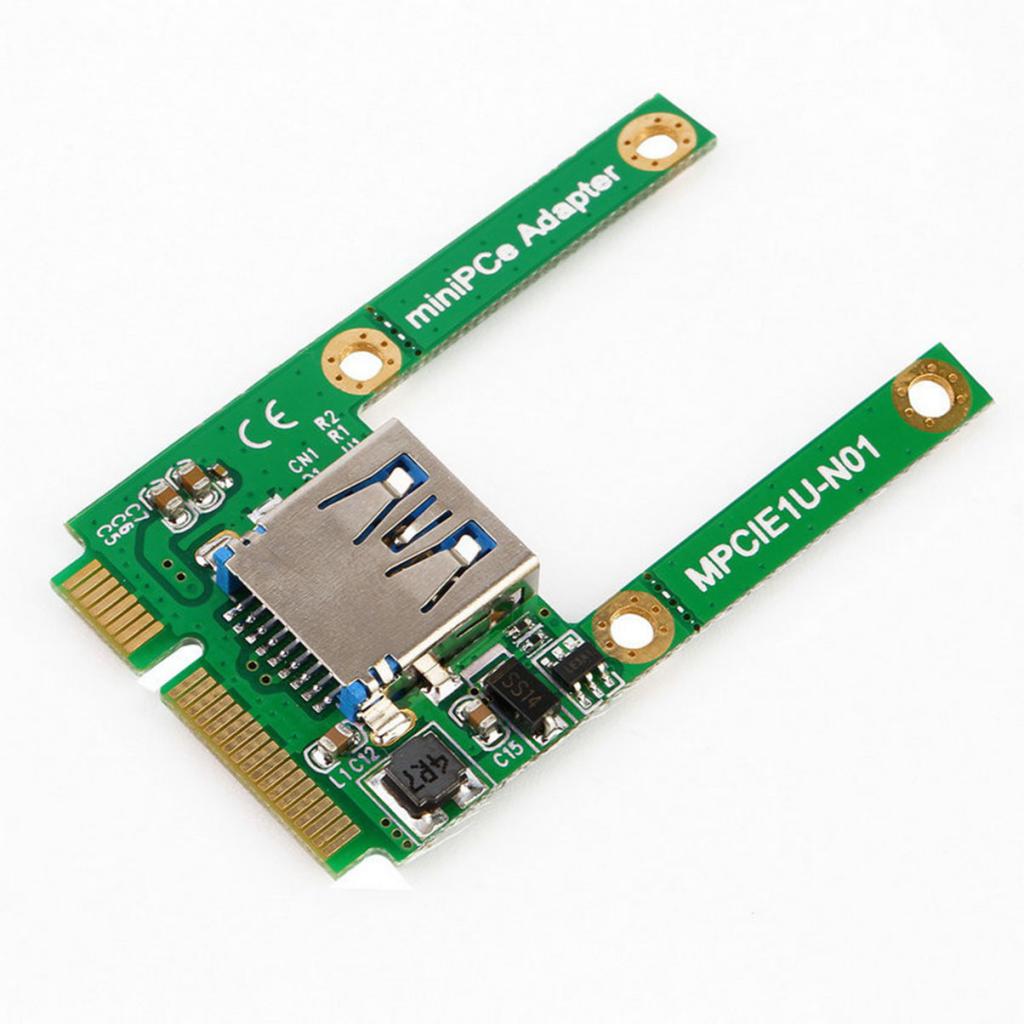 Mini PCI-E Card Slot Expansion to USB 2.0 Interface Adapter Card Conve ...