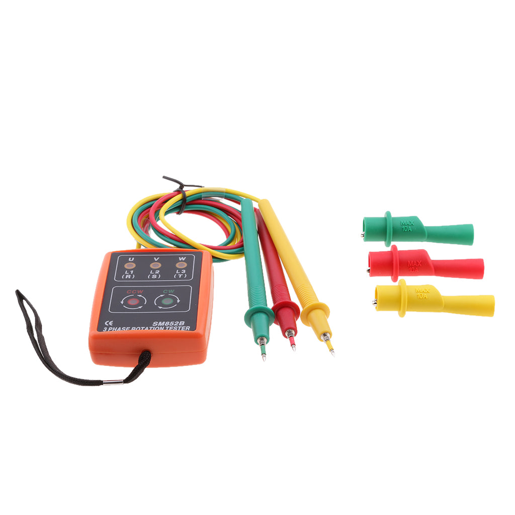 SM852B 3 Phase Sequence Presence Rotation Tester Indicator Detector Me ...