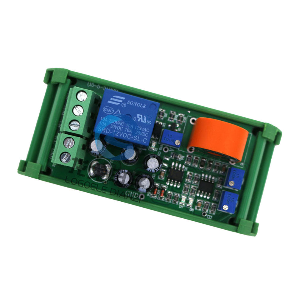 AC 0-5A Current Detection Sensor Module Linear Adjustable Relay Output ...