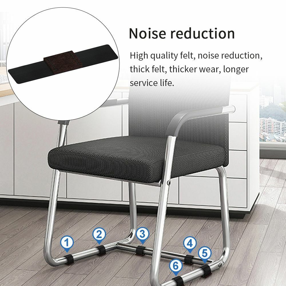 U Shaped Anti-front Tilt Glides Pipe Clamp Damper Stool Chair Leg Pad ...