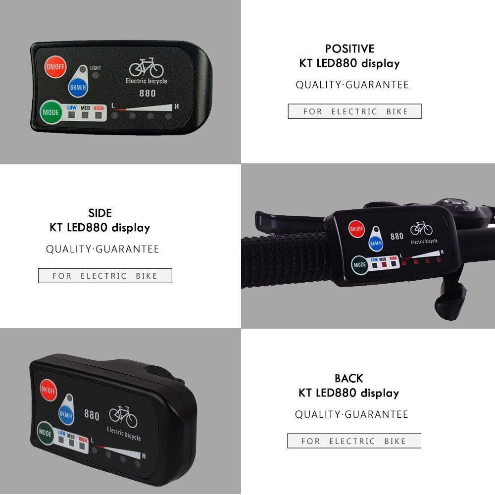 Plug MTB Speedometer LED Display E-Bike Control Panel Electric Bike Me ...