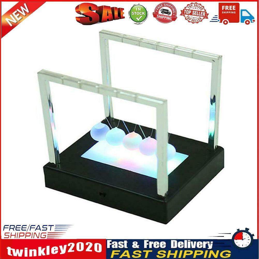 Newton Cradle Table Decor Pendulum Steel Balance Ball Switch Control ...
