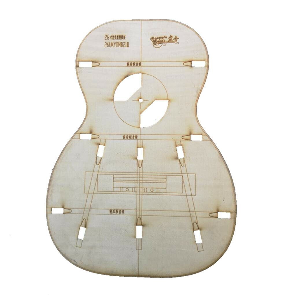 Tenor Ukulele Template Hawaii Guitar Body Template for 26-inch Uke Haw ...