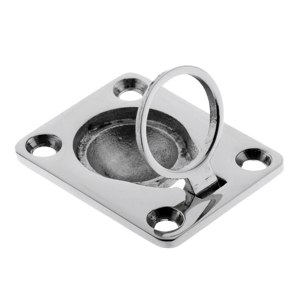 Stainless Steel Pull Ring Flush Lift Handle Marine Hatch Locker Cabine ...
