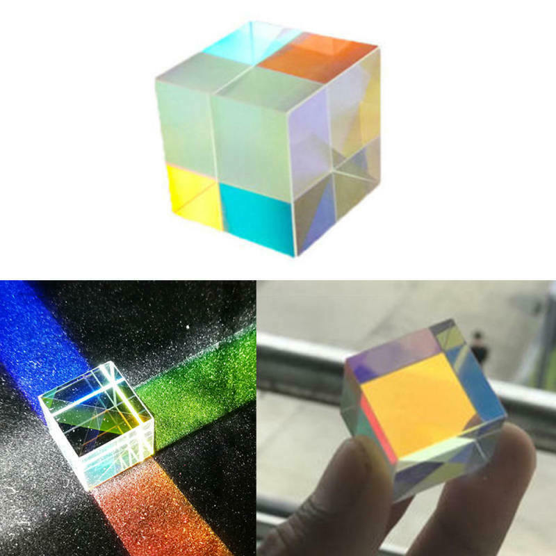 Optical Glass X-cube Dichroic Cube Prism RGB Combiner Splitter 12.7*12 ...
