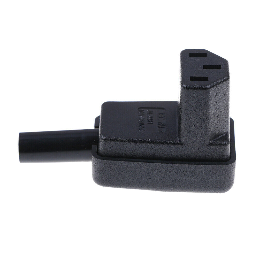 IEC-C13 down angle socket receptacle rewirable female connector plug H ...