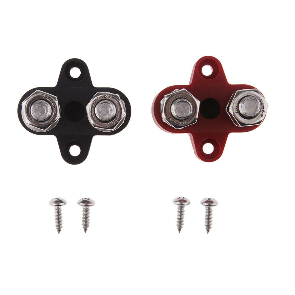 Pair Buss Bar Heavy Duty M8+M8 Terminal Positive Bus Bar Terminal Bloc ...