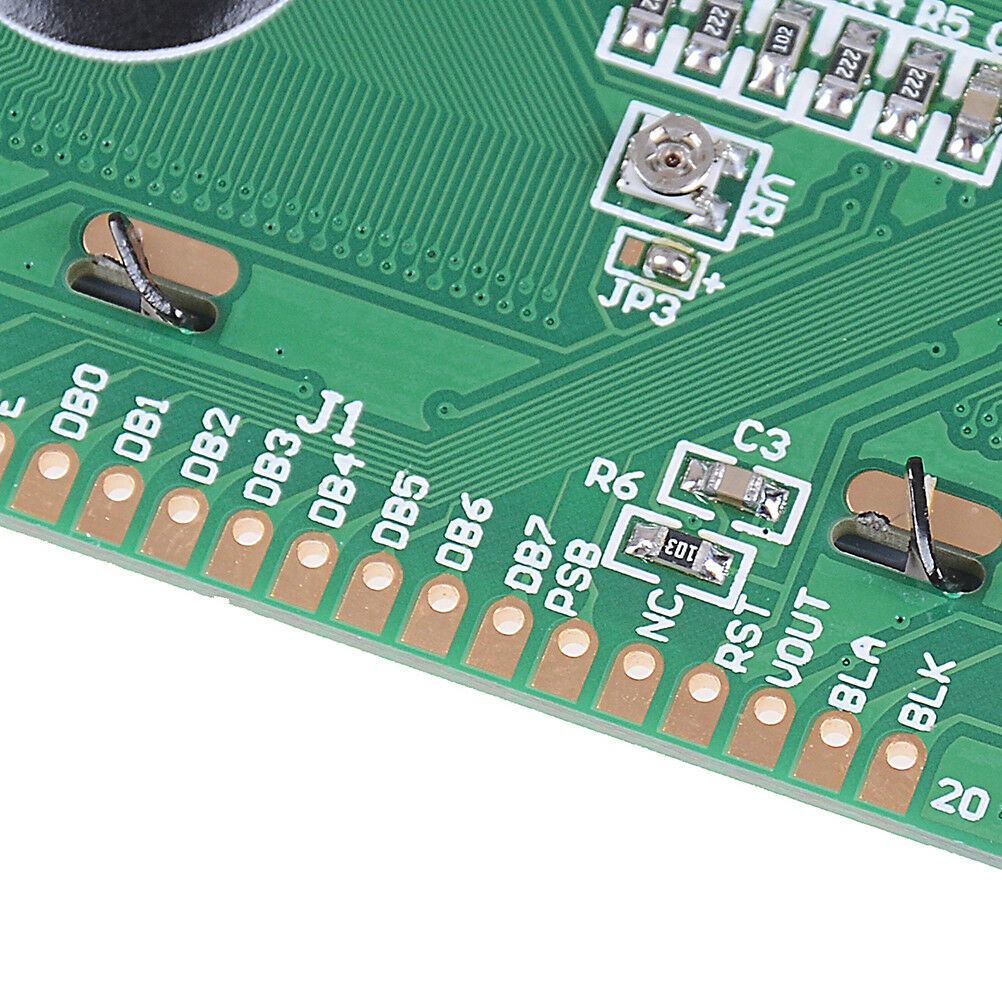 St7920 12864 128x64 lcd display blue backlight parallel serial arduino ...