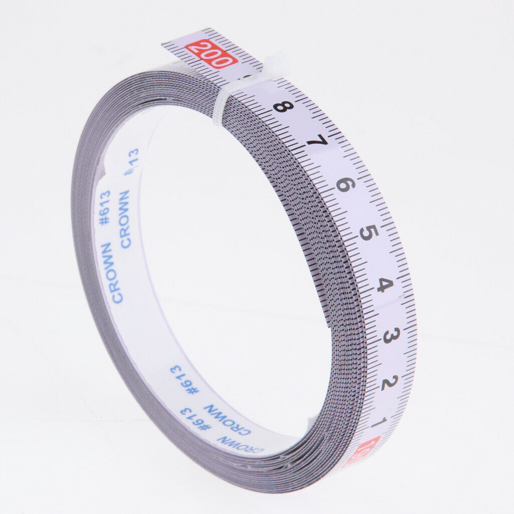 2 x Self Adhesive Measure Tape Miter Saw Track Tape Measure Ruler Craf ...