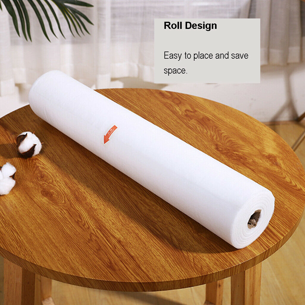 50 Pieces Non-Woven Headrest Sheet Super Absorbent Facial Paper Roll S ...